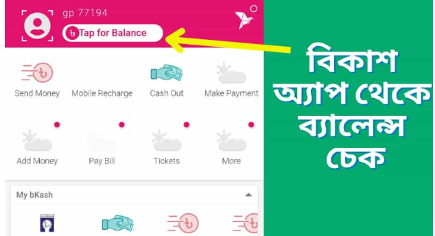 বিকাশে টাকা দেখার নিয়ম কি? Bkash account balance check | Digital Tuch